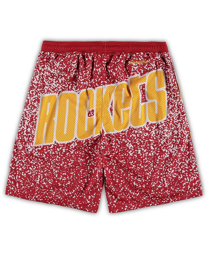 Mitchell & Ness Men's Red Houston Rockets Big and Tall Hardwood ...