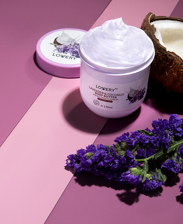 Lovery Lavender and Coconut Scented Whipped Body Butter, Bath and Body ...