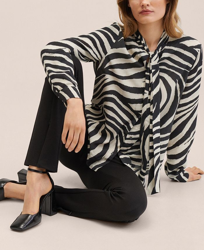 MANGO Women's Zebra Printed Shirt - Macy's