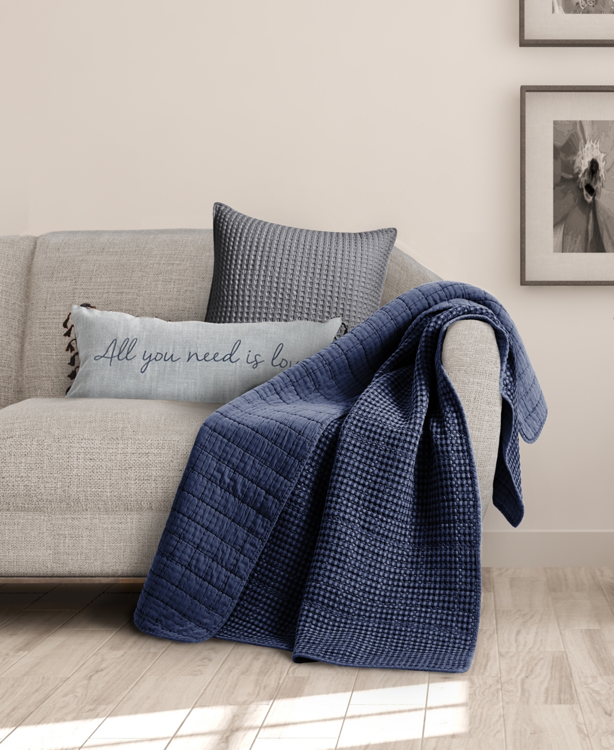 Click here for Levtex Mills Waffle Stitched Quilted Throw  60 x 5... prices