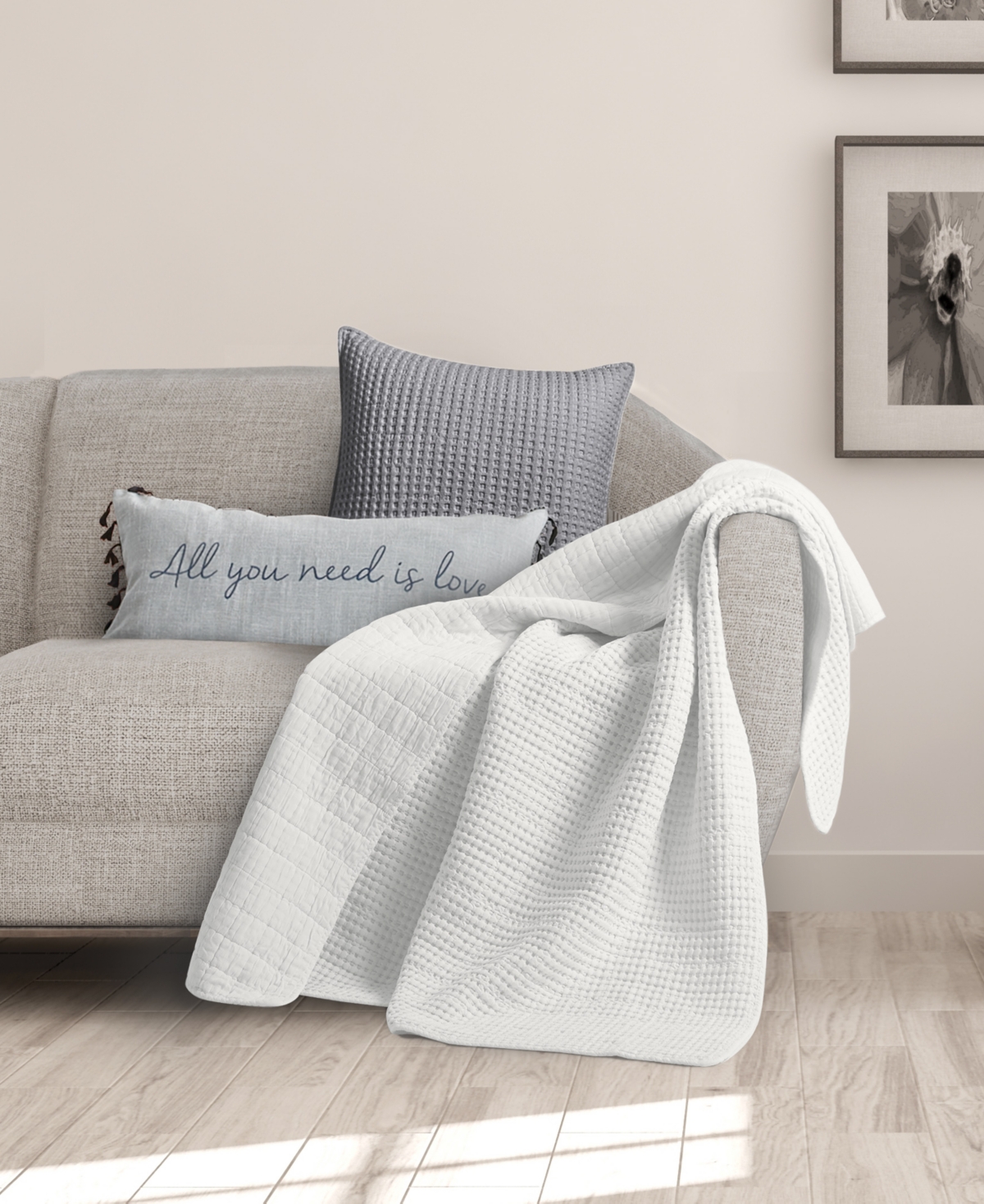 Click here for Levtex Mills Waffle Stitched Quilted Throw  60 x 5... prices