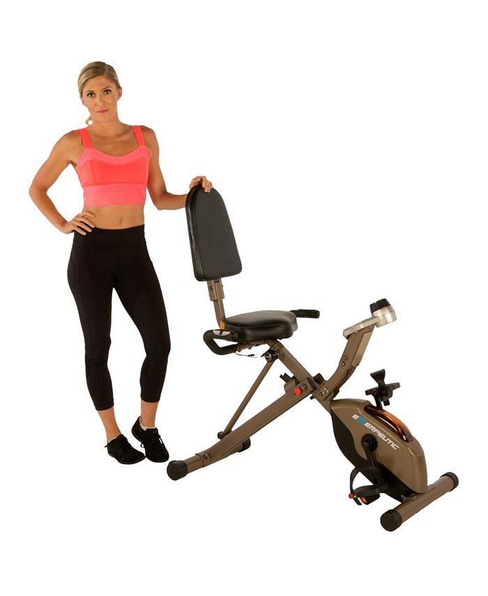 Exerpeutic Gold 525XLR Folding Recumbent Exercise Bike - Macy's