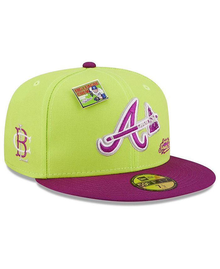 New Era Men's Green and Purple Atlanta Braves MLB x Big League Chew ...