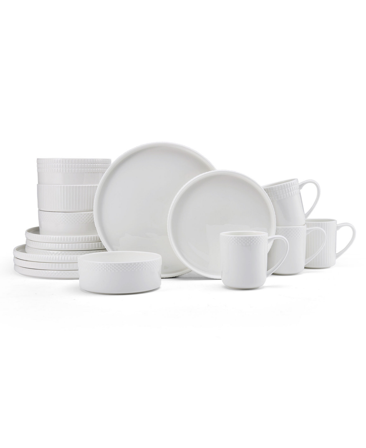 Click here for Mikasa Camila Dinnerware Set  16 Piece - White prices
