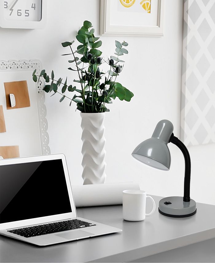 Simple Designs Basic Desk Lamp with Flexible Hose Neck - Macy's