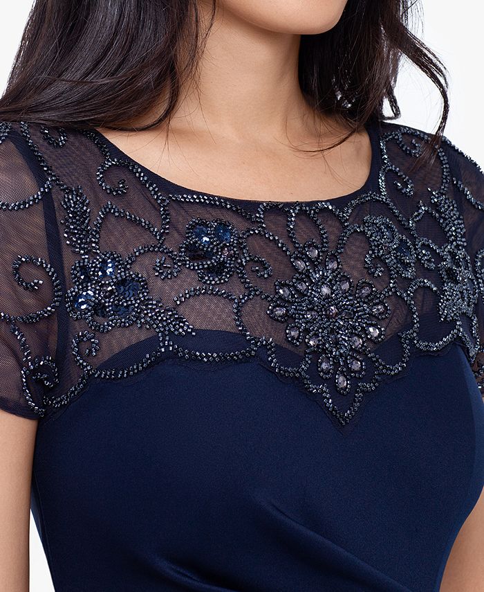 XSCAPE Women's Embellished Top Gown - Macy's