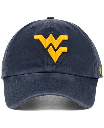 '47 Brand West Virginia Mountaineers NCAA Clean-Up Cap - Macy's