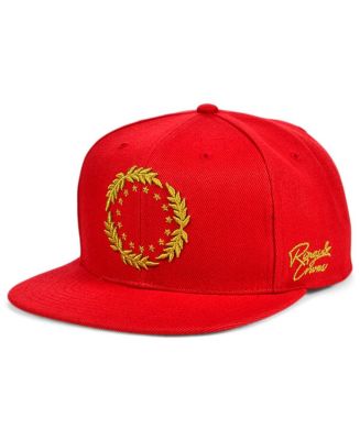 Men's Red and Gold Rings & Crwns Wreath Snapback Adjustable Hat - Macy's