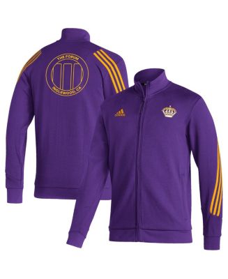 adidas Men's Purple Los Angeles Kings Team Classics Full-Zip Track ...