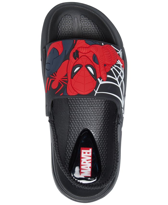 Marvel Little Boys Spider-Man Slide Sandals from Finish Line - Macy's