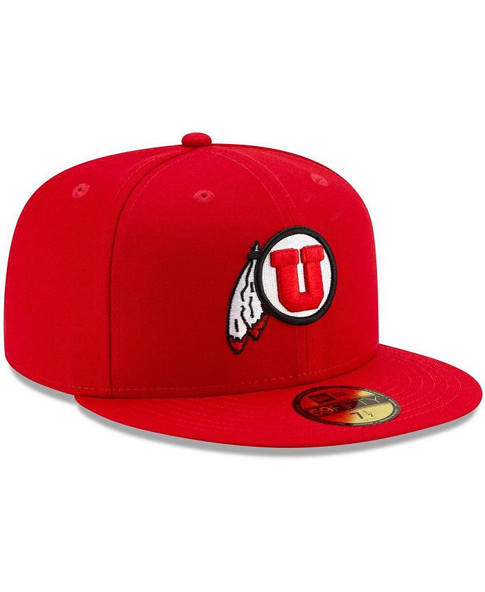 New Era Men's Red Utah Utes Basic 59FIFTY Team Fitted Hat - Macy's