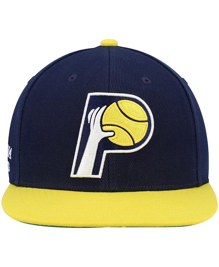 Mitchell & Ness Men's Navy, Gold Indiana Pacers Hardwood Classics Core ...