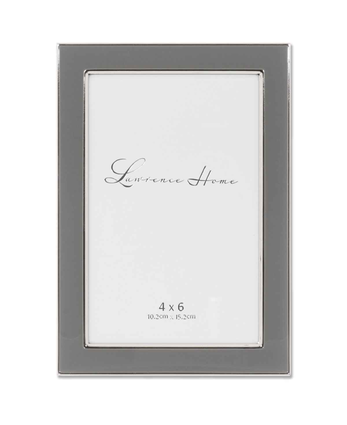 Click here for Metal and Enamel Picture Frame  4 x 6 - Gray prices
