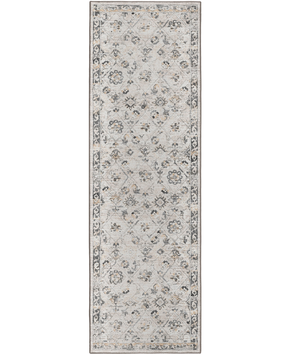 Click here for Dalyn Jericho JC8 26 x 8 Runner Area Rug - Gray  I... prices