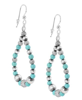 Macy's American West Gemstone Bead Loop Dangle Earrings - Macy's