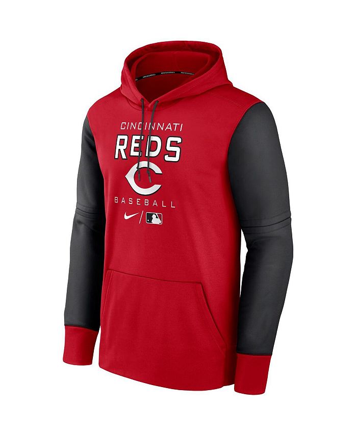 Nike Men's Red, Black Cincinnati Reds Authentic Collection Performance ...