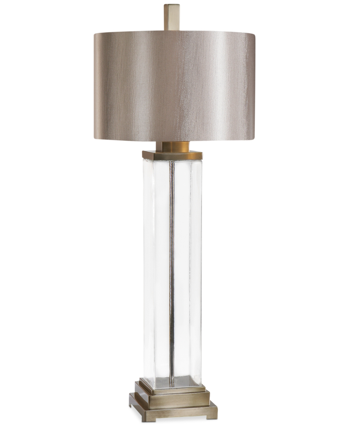 Click here for Uttermost Drustan Clear Glass Table Lamp prices