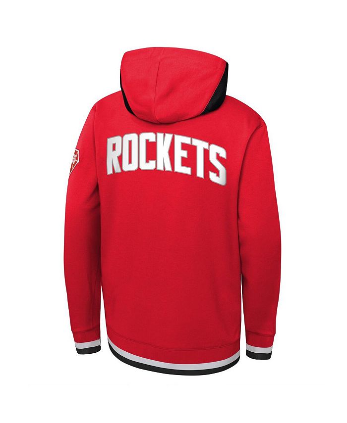 Nike Big Boys Red Houston Rockets Logo Showtime Performance Full-Zip ...