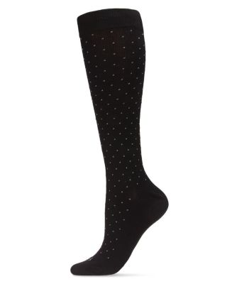 Men's Swiss Dot Cotton Compression Socks - Macy's