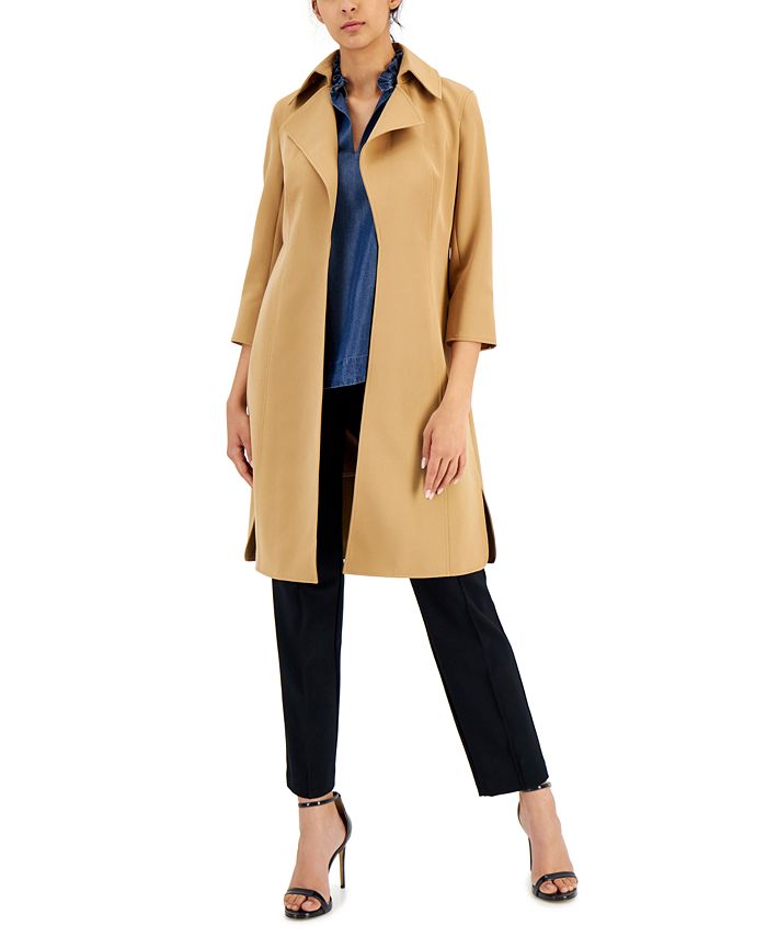Anne Klein Women's Open-Front Topper Coat - Macy's