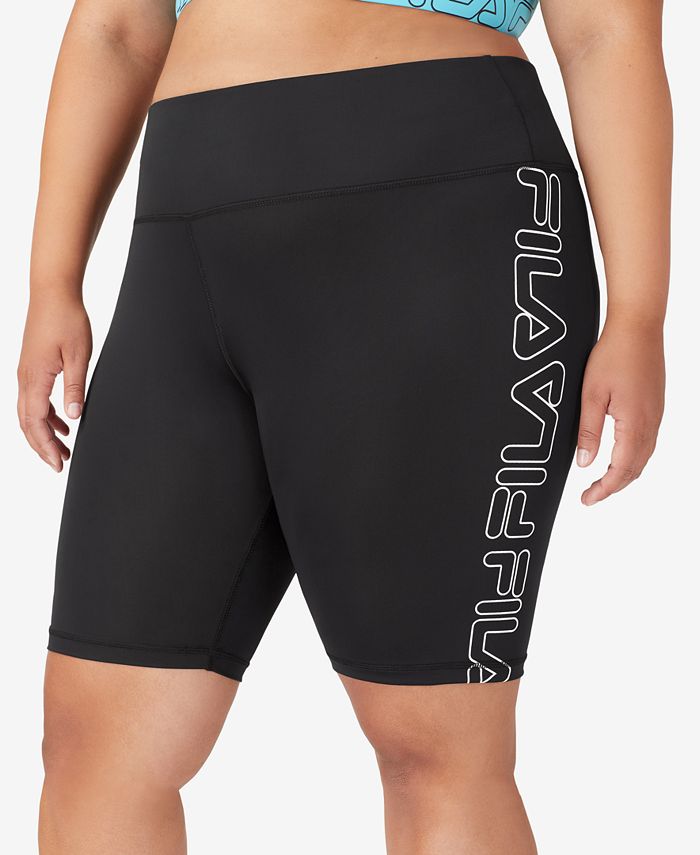 Fila Plus Size Logo Bike Shorts - Macy's