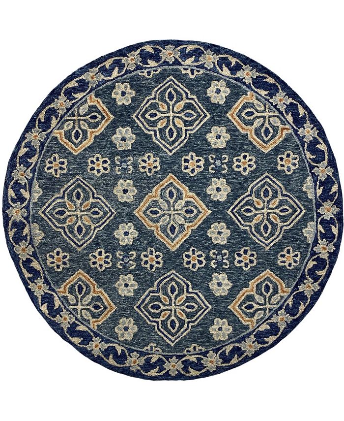 LR Home Jewel JWL99410 4'9" x 4'9" Round Area Rug - Macy's