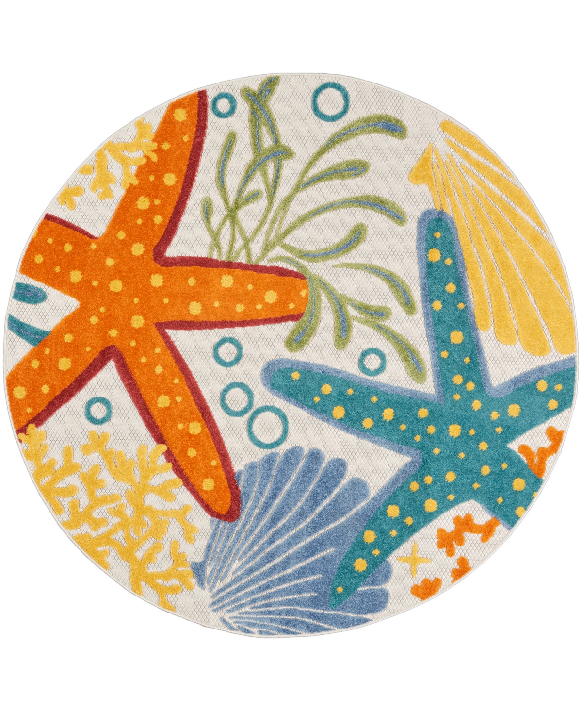 Click here for Nourison Home Aloha ALH24 53 x 53 Round Outdoor Ar... prices