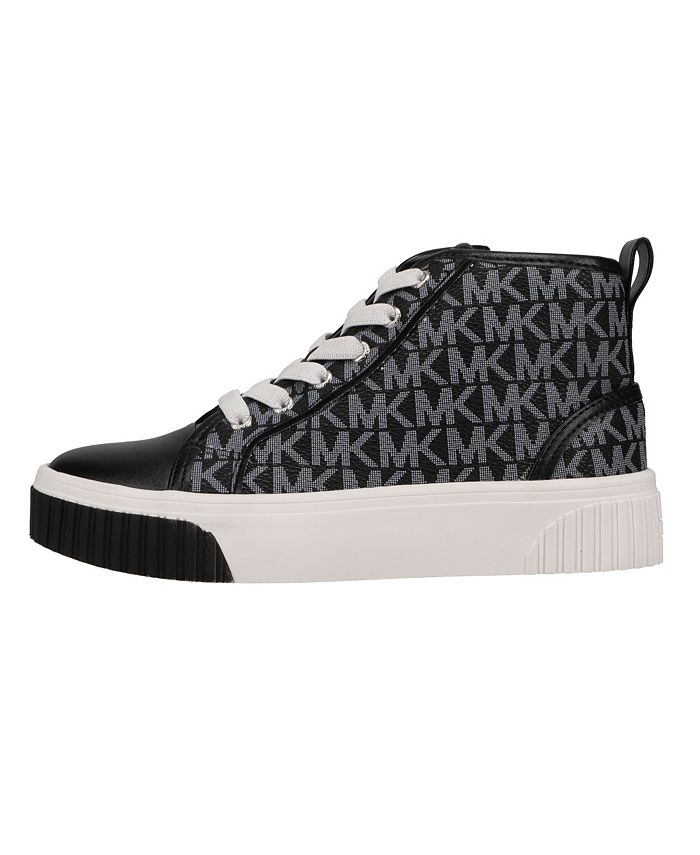 Michael Kors Big Girls Skate Split Logo Print High Top Sneakers ...