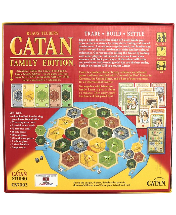 Catan Studio Catan Family Edition Set, 226 Piece - Macy's