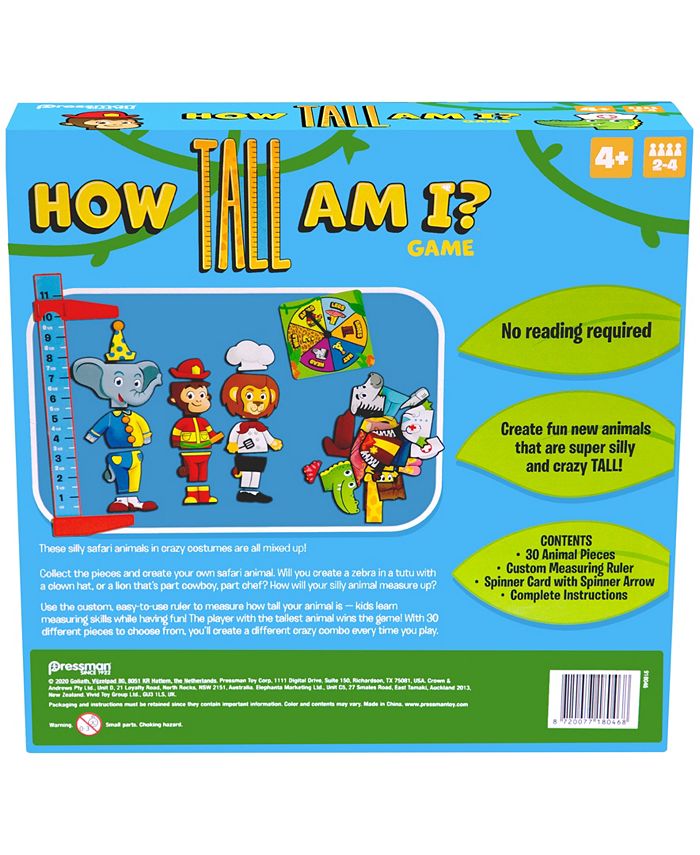 Pressman Toy How Tall Am I Game Set, 33 Piece - Macy's