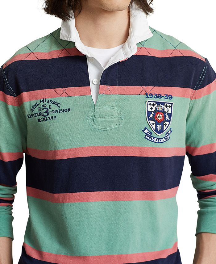 Polo Ralph Lauren Men's Classic Fit Striped Jersey Rugby Shirt - Macy's