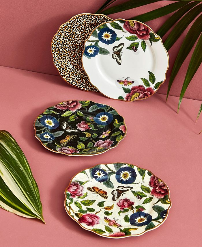 Spode Creatures of Curiosity Assorted Dessert Plates Set, 4 Pieces - Macy's