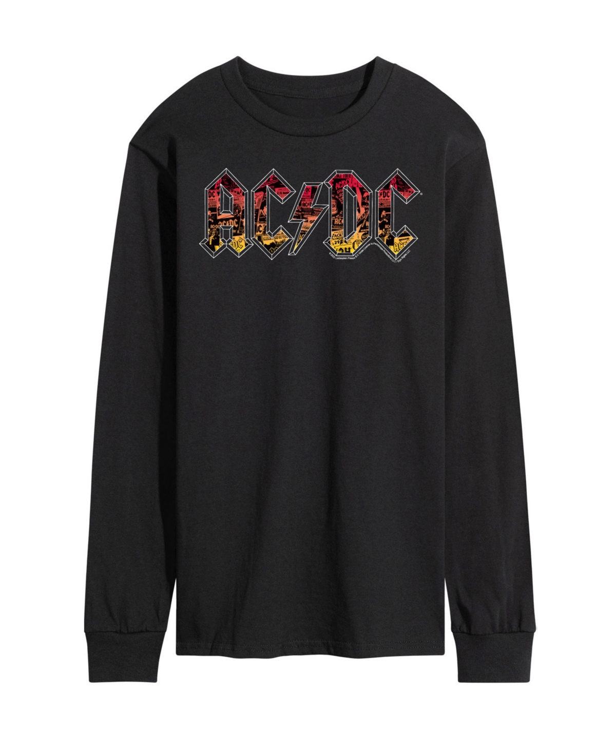 Click here for Mens Acdc Logo Long Sleeve T-shirt - Black prices