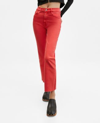 MANGO Women's High-Waist Bootcut Jeans - Macy's