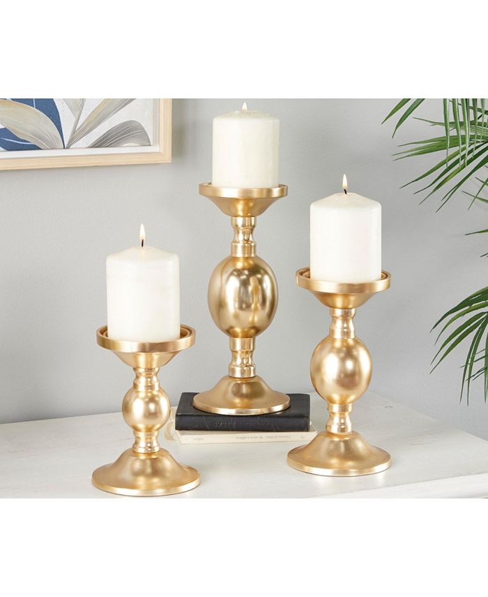 Novogratz Collection Transitional Candle Holders, Set of 3 - Macy's