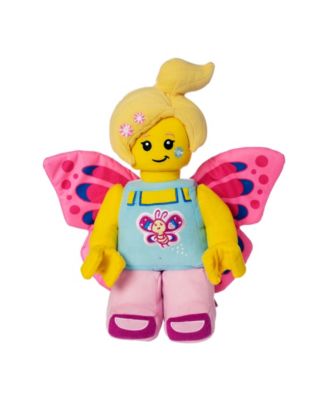 LEGO Minifigure Butterfly Girl with Flowers 12" Plush Character - Macy's