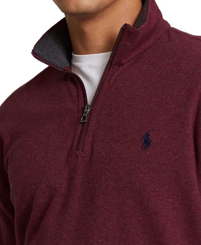 Polo Ralph Lauren Men's Luxury Jersey Quarter-Zip Pullover & Reviews ...