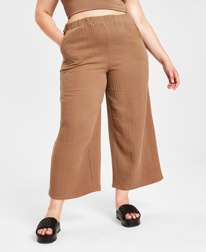 Jenni Style Not Size Women's and Plus Size Solid Wideleg Pant, Created ...
