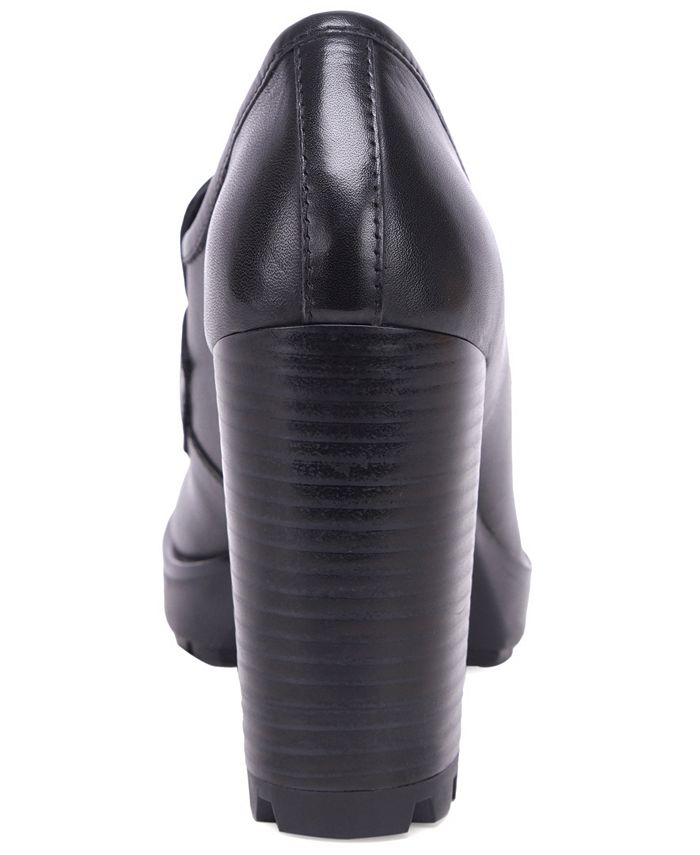 Kenneth Cole New York Women's Justin Lug High Heel Loafers - Macy's