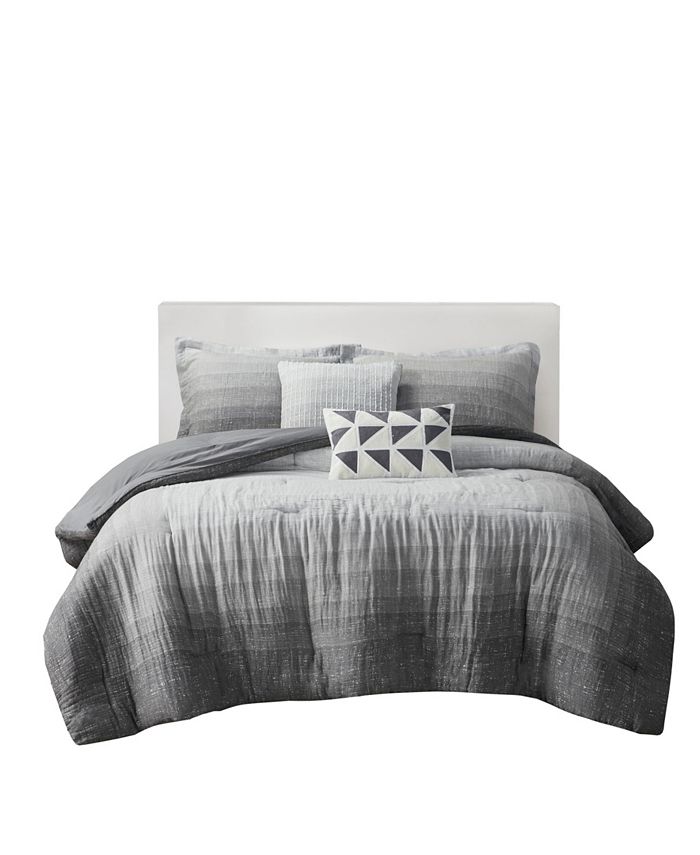 Urban Habitat Marne 5 Piece Ombre Printed Comforter Set, Full/Queen ...