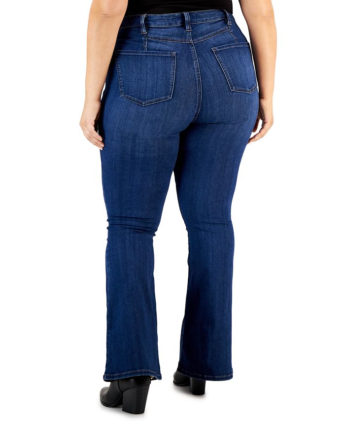Celebrity Pink Trendy Plus Size High Rise Flare-Leg Jeans & Reviews ...