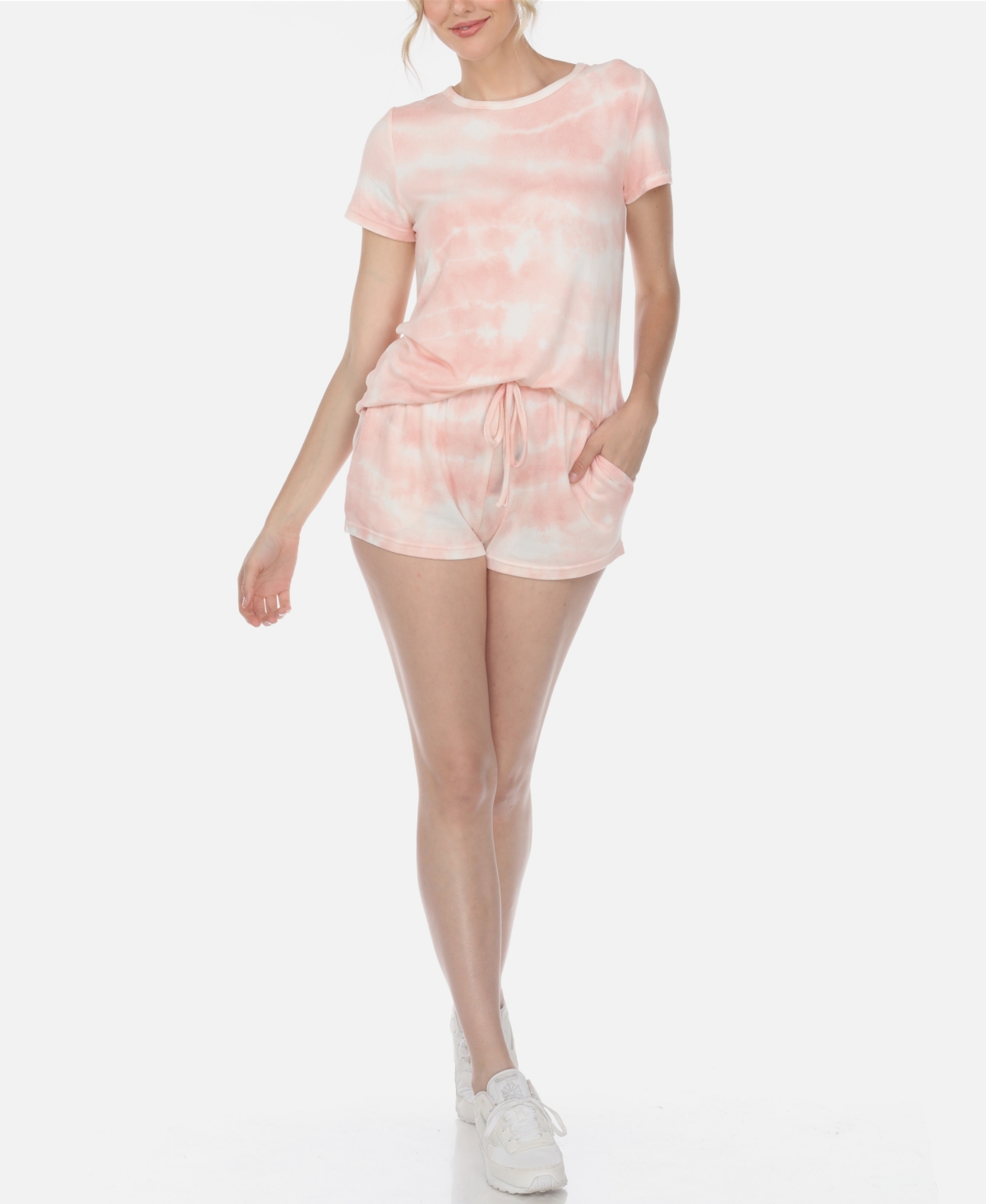 Click here for White Mark Womens 2 Piece Top Shorts Lounge Set -... prices