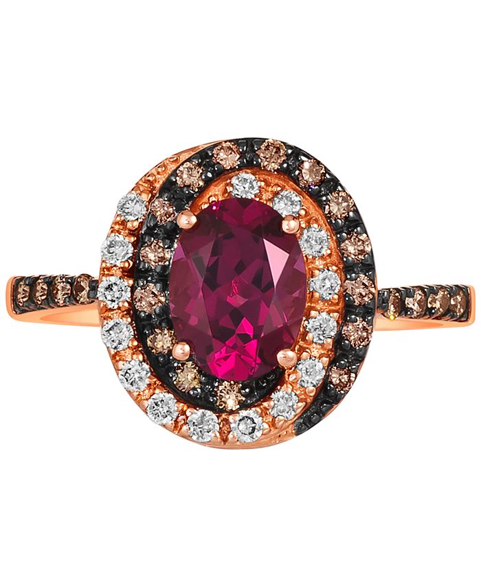 Le Vian Raspberry Rhodolite (1-3/8 ct. t.w.) & Diamond (3/8 ct. t.w ...