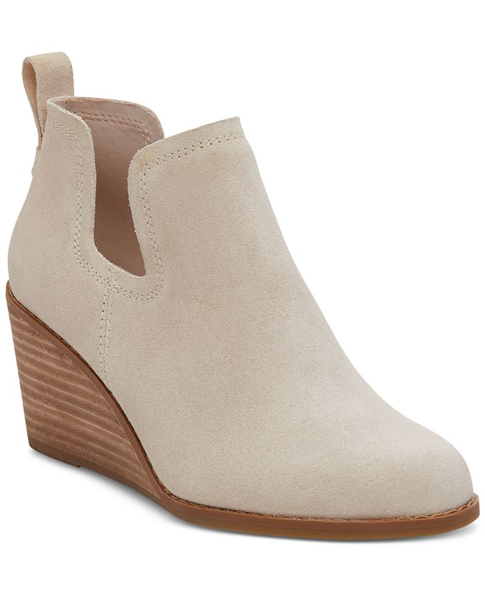 TOMS Women's Kallie Wedge Booties - Macy's