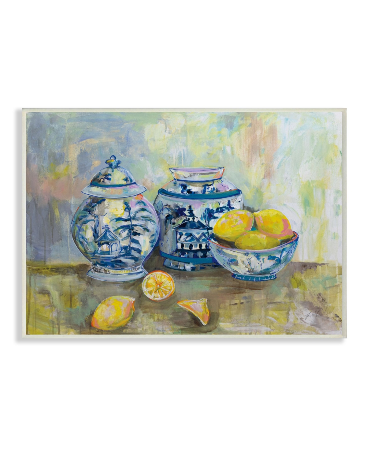 Click here for Stupell Industries Lemons and Pottery Yellow Blue... prices