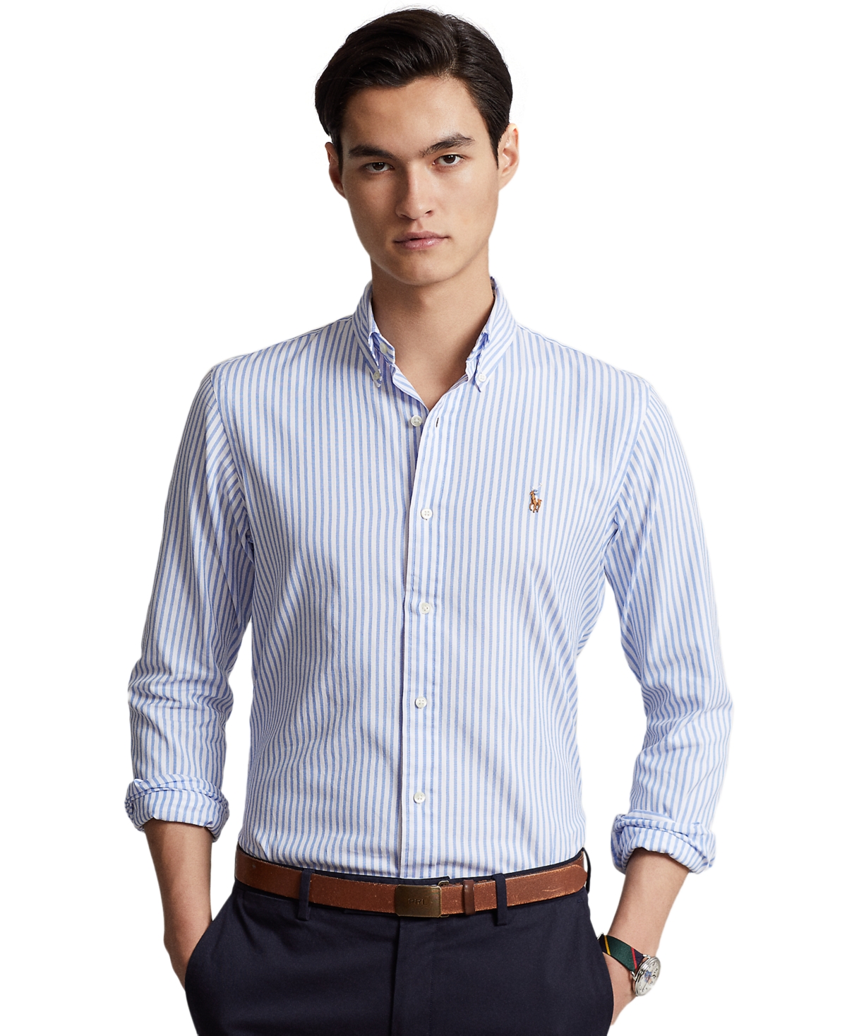 Click here for Polo Ralph Lauren Mens Classic Fit Striped Stretch... prices