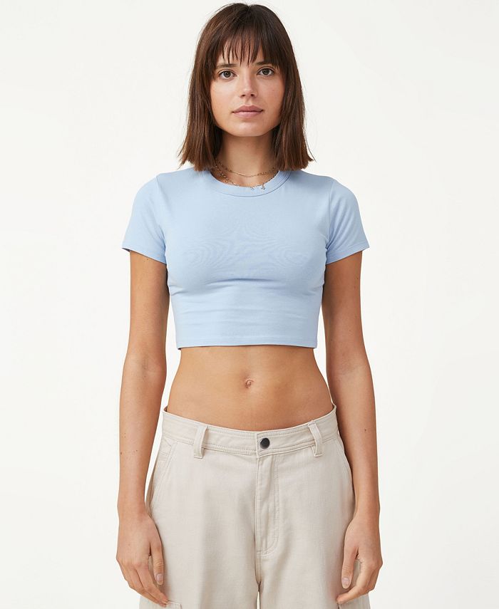 COTTON ON Women's Micro Crop T-shirt - Macy's