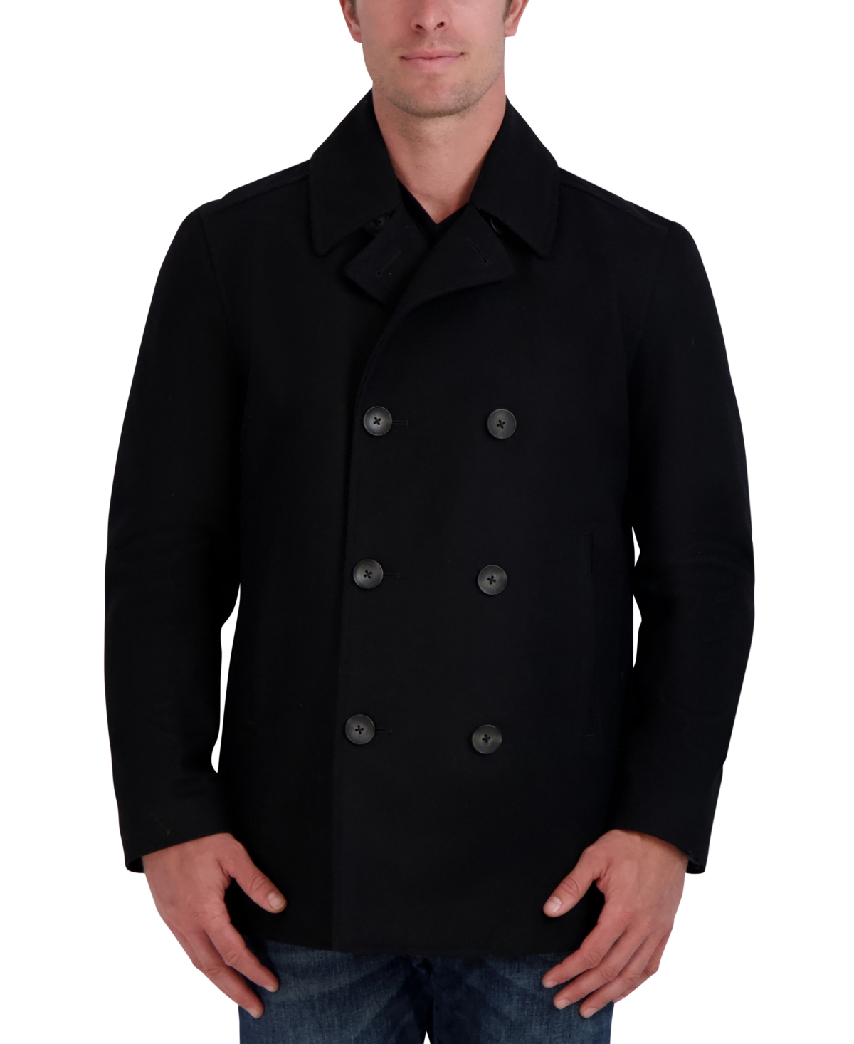 Click here for Nautica Mens Classic Peacoat - Black prices