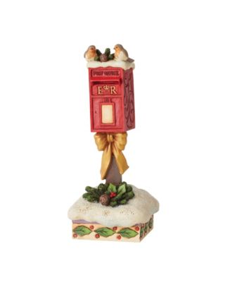European Robins on Postbox Figurine - Macy's