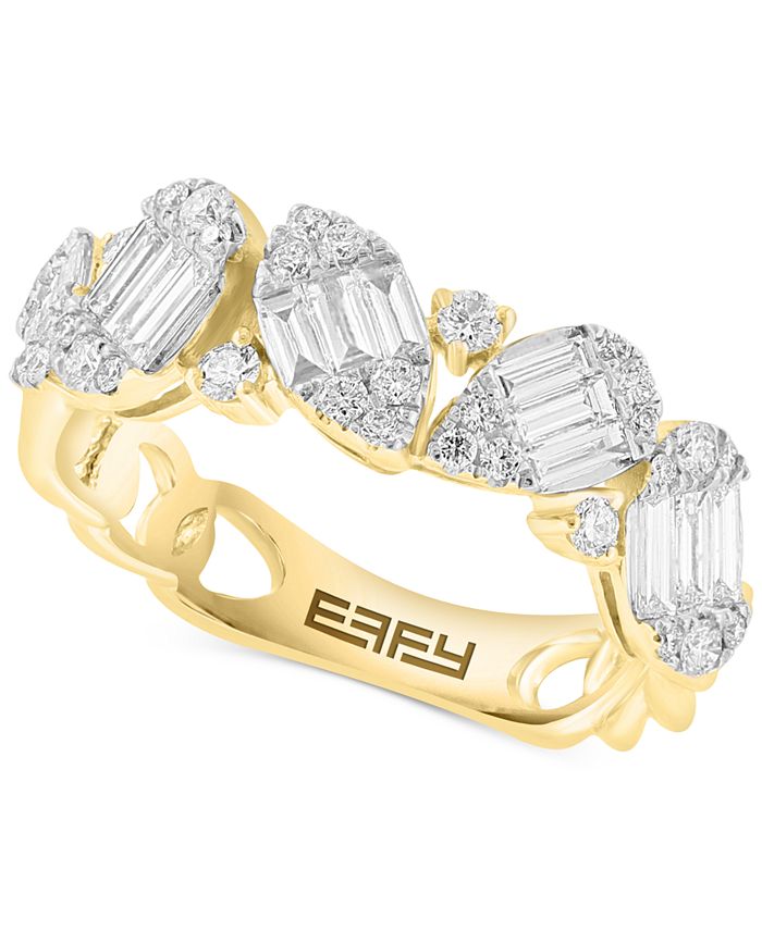 EFFY Collection EFFY® Diamond Multi-Cluster Statement Ring (1 ct. t.w ...